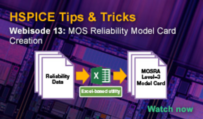 PrimeSim HSPICE Tips and Tricks
