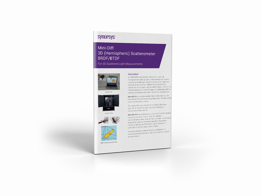 산란 측정 장비 관련 자료 | Synopsys