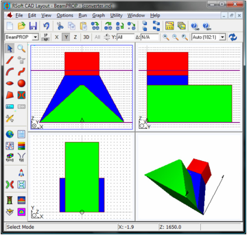 BeamPROP Beam Propagation Method Software - RSoft Photonic Device Tools | Synopsys Photonic ...