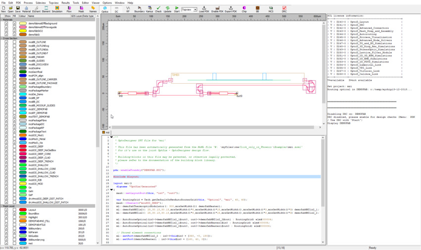 Bidirectional Interface Between OptSim Circuit and OptoDesigner